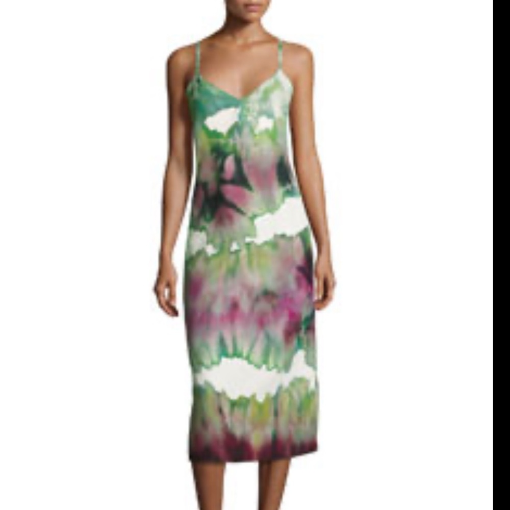 Acne Studios Sway Tie Dye Slip Dress - Gem
